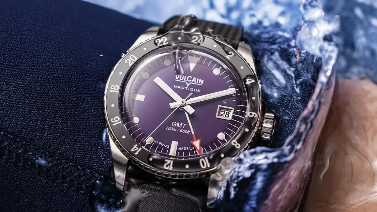 Vulcain Skindiver GMT Purple: il diver con anima da viaggio